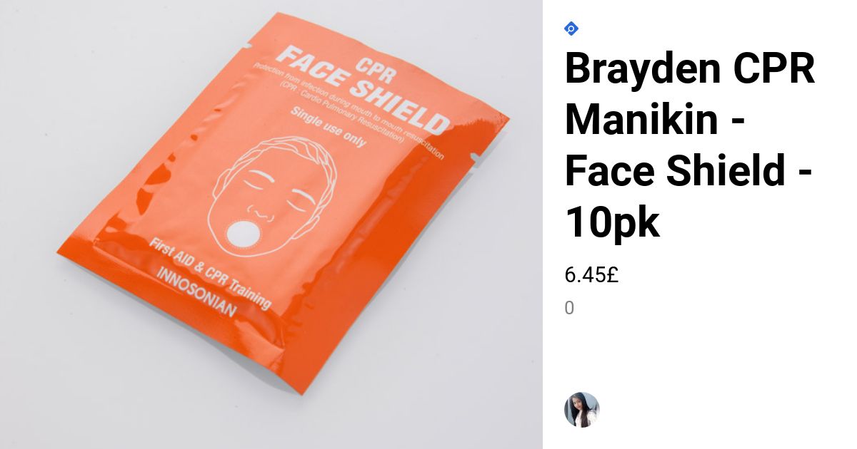 Brayden CPR Manikin – Face Shield – 10pk | Elexamed